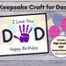 Happy Birthday Dad Handprint Craft, Kids Handprint for Dad, DIY ...