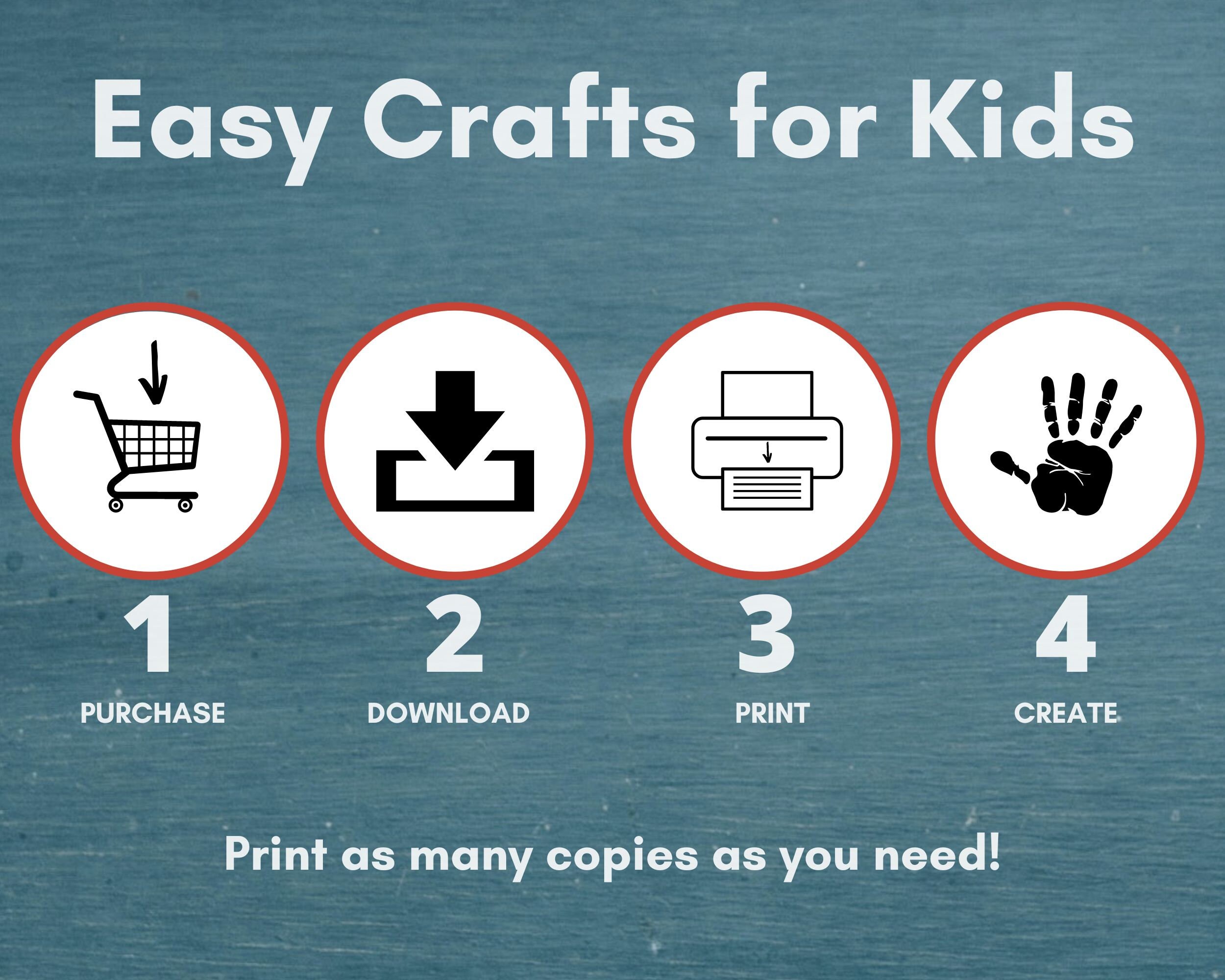 Kids Handprint Art Daycare Printable, Fall DIY Handprint Craft Bundle ...