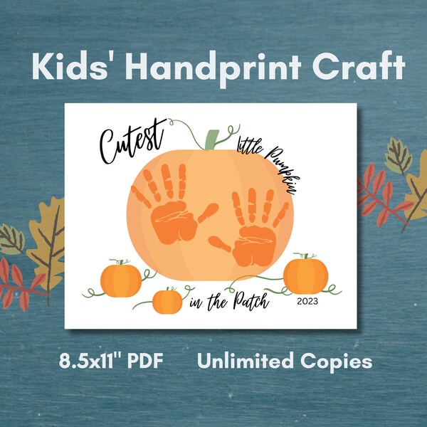 Halloween Handprint Craft - Etsy