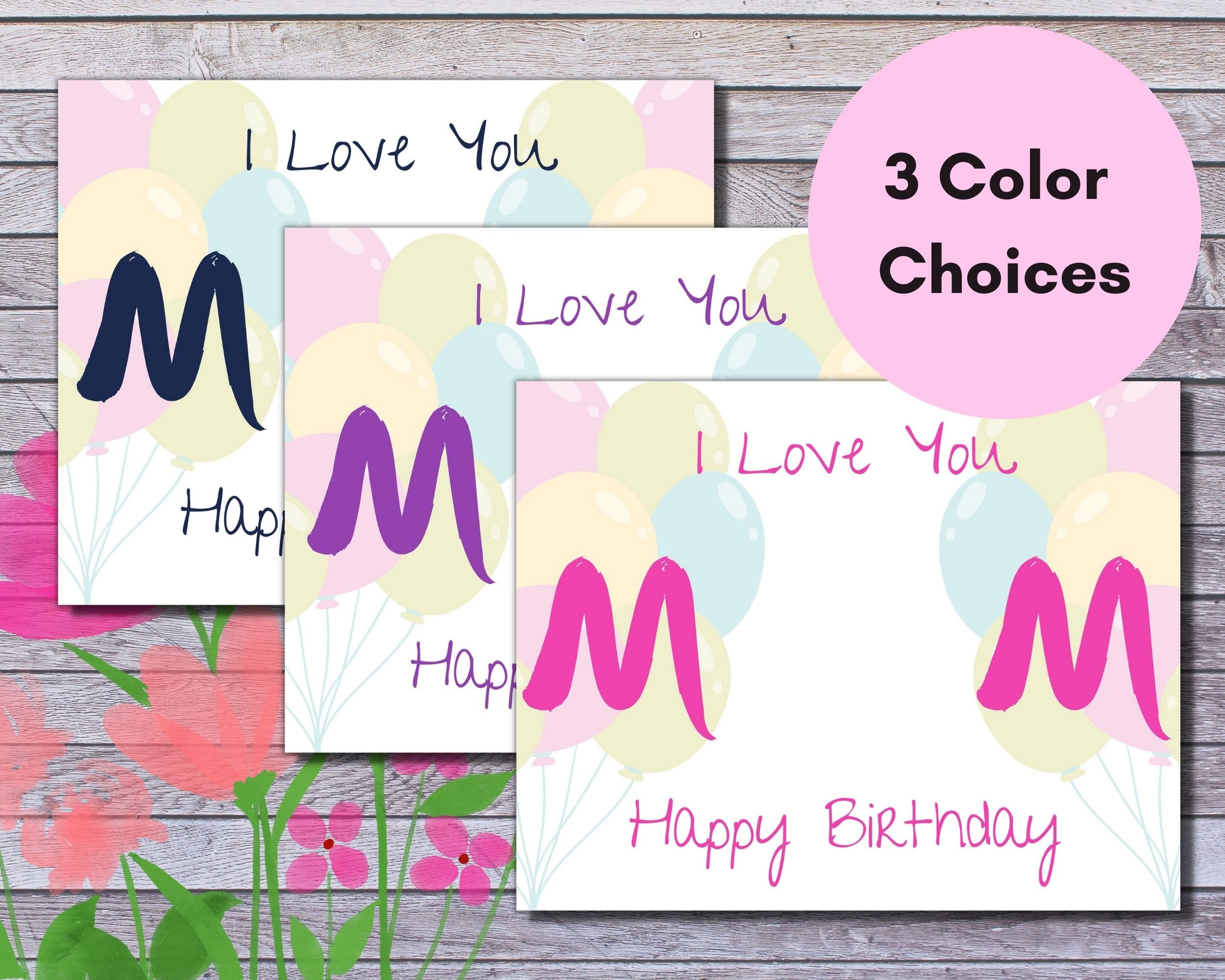 Happy Birthday Mom Handprint Craft, Kids Handprint Craft, Birthday Gift ...