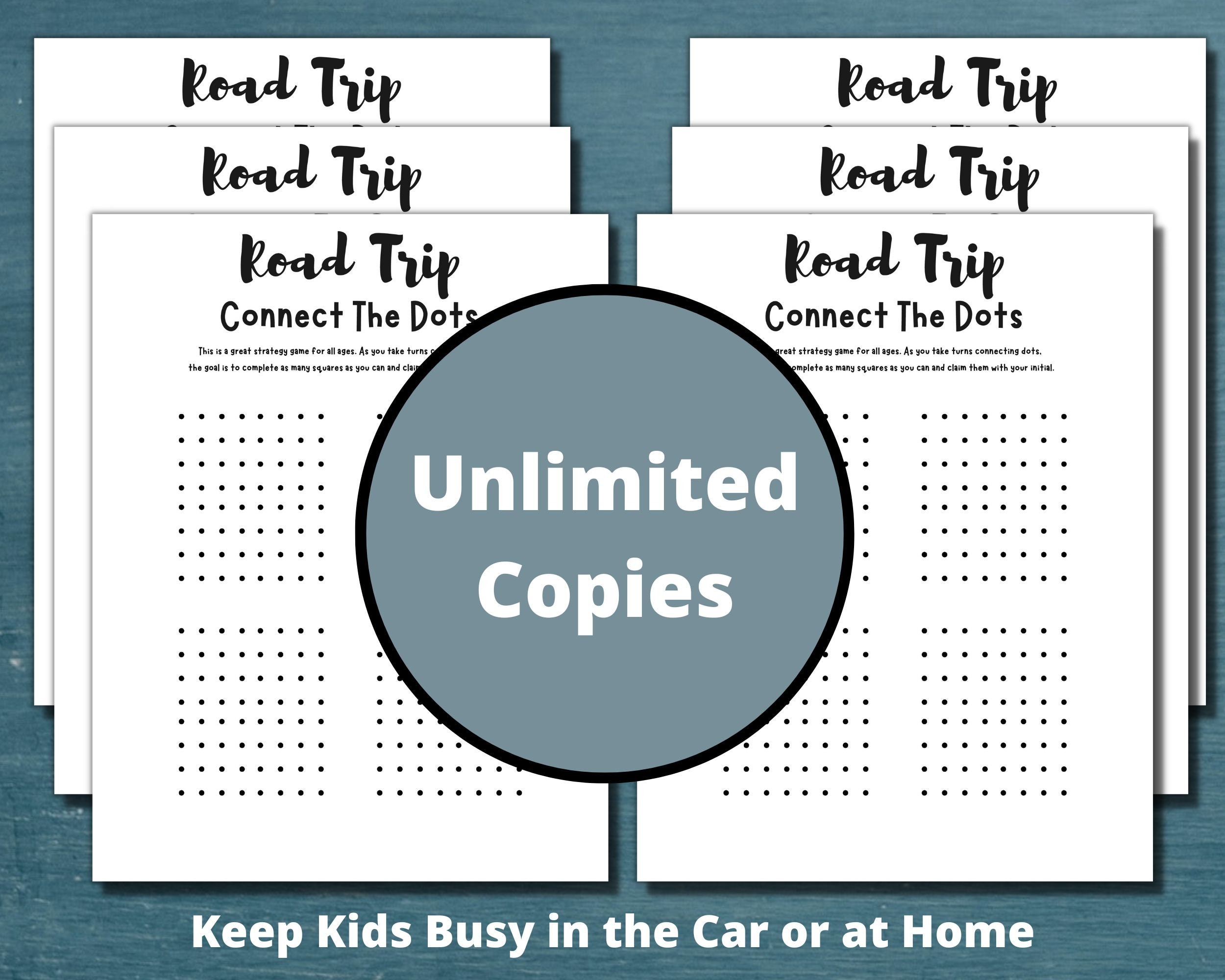 Road Trip Game Bundle, Travel Games for Kids Teens, Printable Games for ...