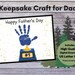 Father's Day Handprint Craft, Kids Handprint Keepsake Craft for DAD ...