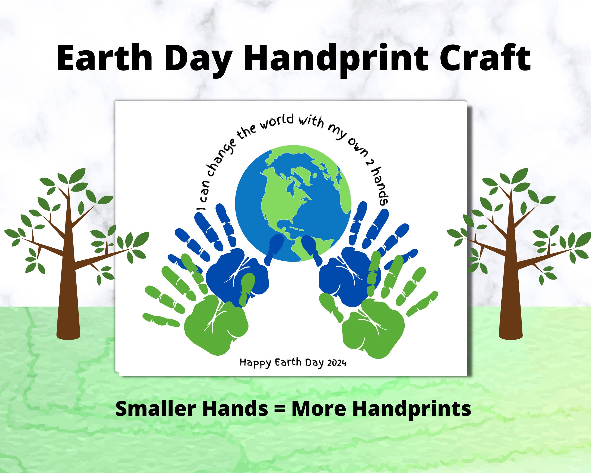 Earth Day Handprint Craft for Kids, Kids Earth Day Art, Handprint Craft ...