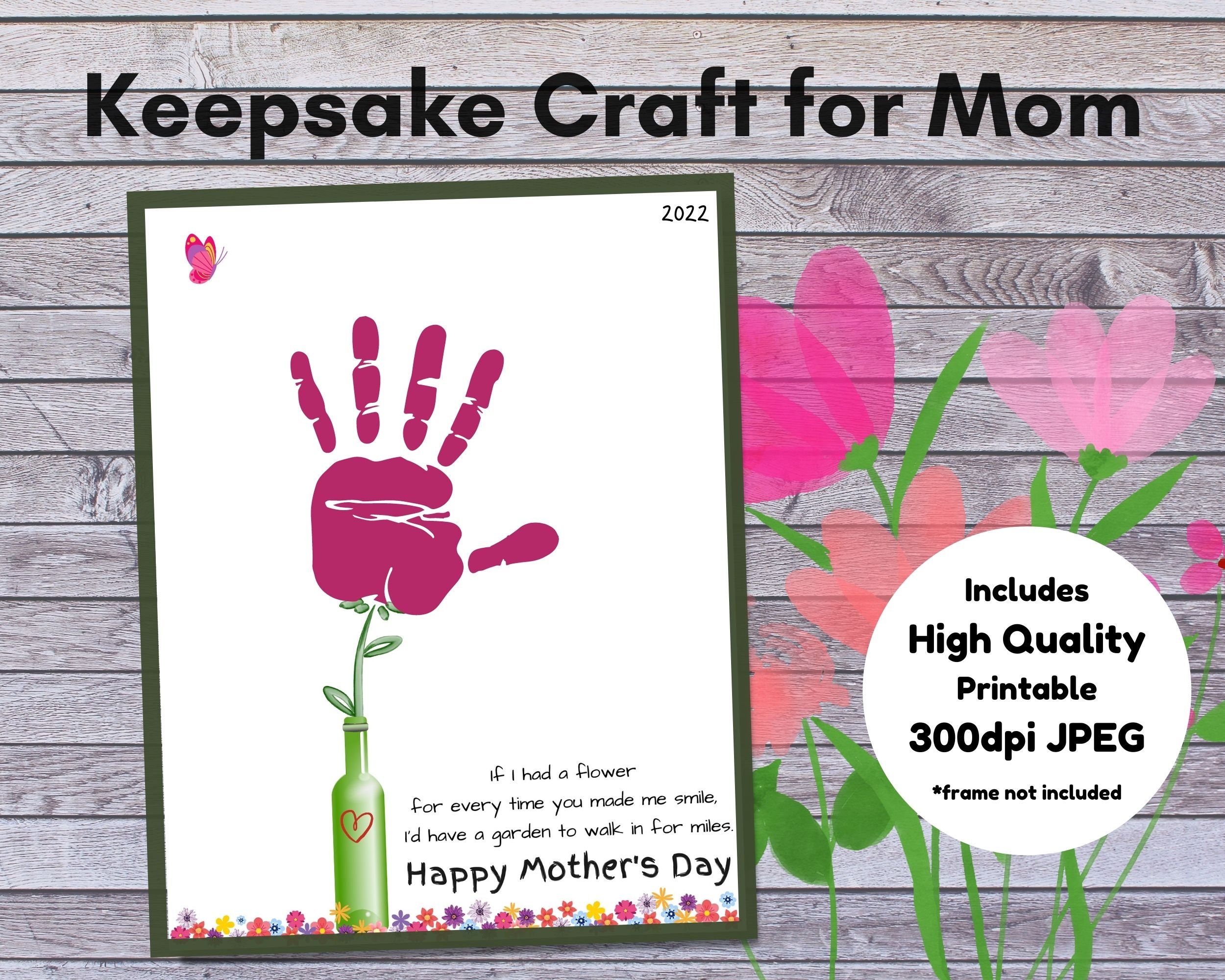 Happy Mother's Day Handprint Craft Kids Handprint Art - Etsy Canada