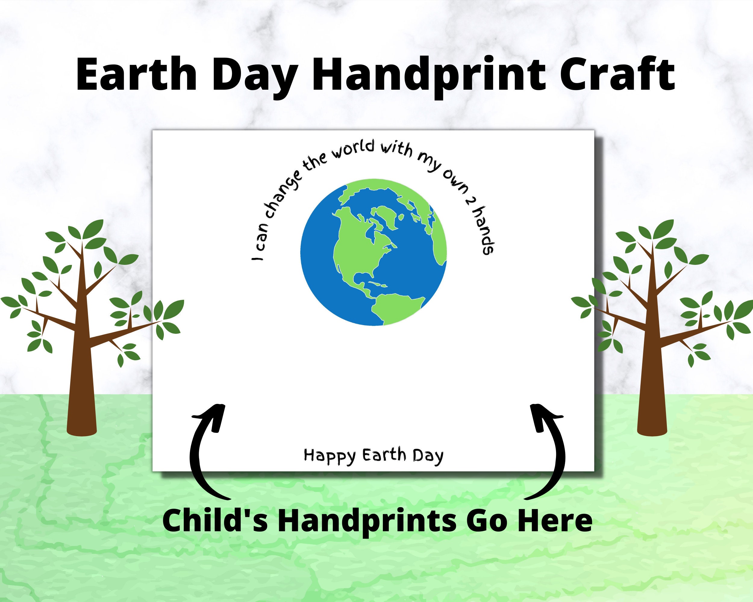 Earth Day Handprint Craft for Kids, Kids Earth Day Art, Handprint Craft ...