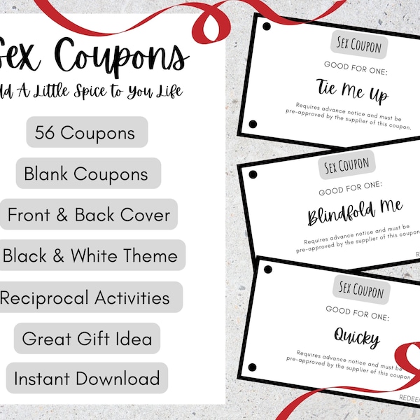 Sexy Coupons Printable - Etsy