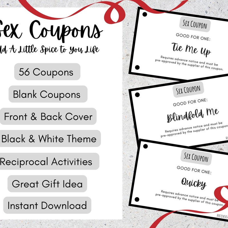Sexy Coupons Printable - Etsy