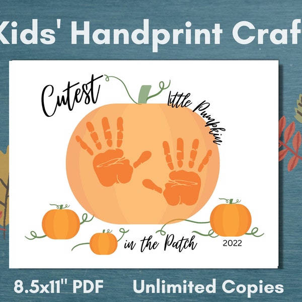 Halloween Handprint Craft - Etsy