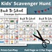 Back to School Scavenger Hunt Printable Game for Kids - Etsy