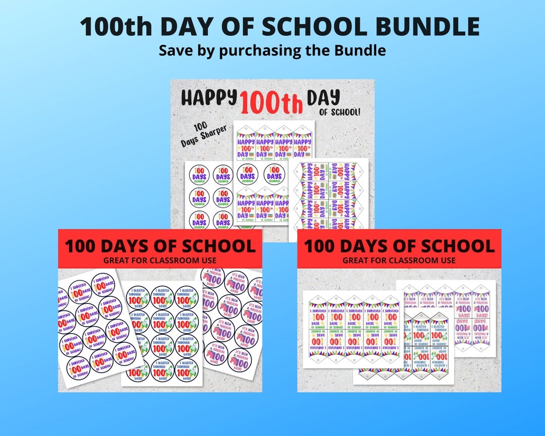 100th Day of School Celebrate 100 Days 100 Days of School for Teachers ...