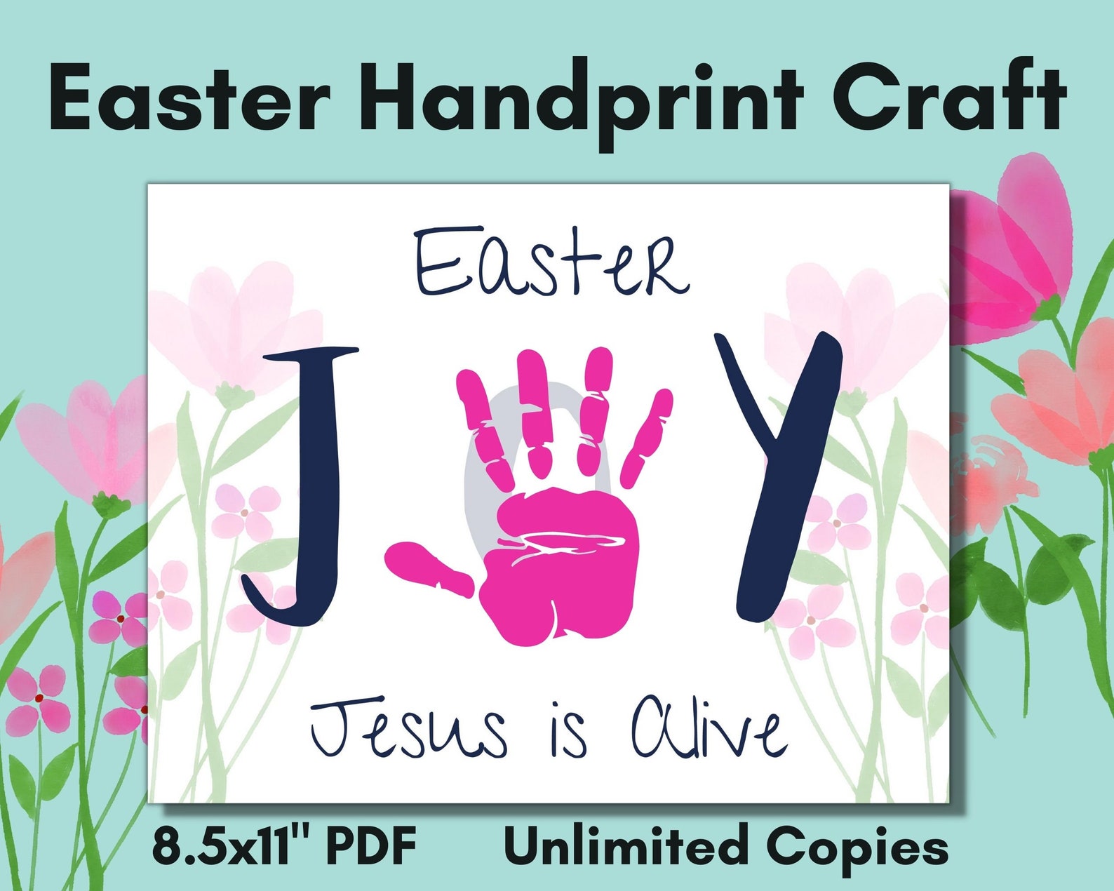 Easter Handprint Craft, Jesus is Alive Craft, Kids Handprint Craft ...
