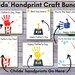Father's Day Kids Handprint Craft Bundle, Keepsake Craft for Dad ...