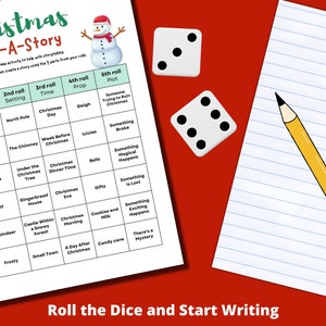Christmas Story Starters, Story Prompts for Kids, Printable Christmas ...