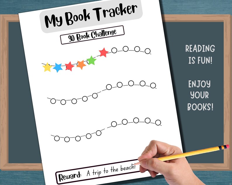 Book Trackers, Printable Book Trackers, Reading Trackers, Summer ...