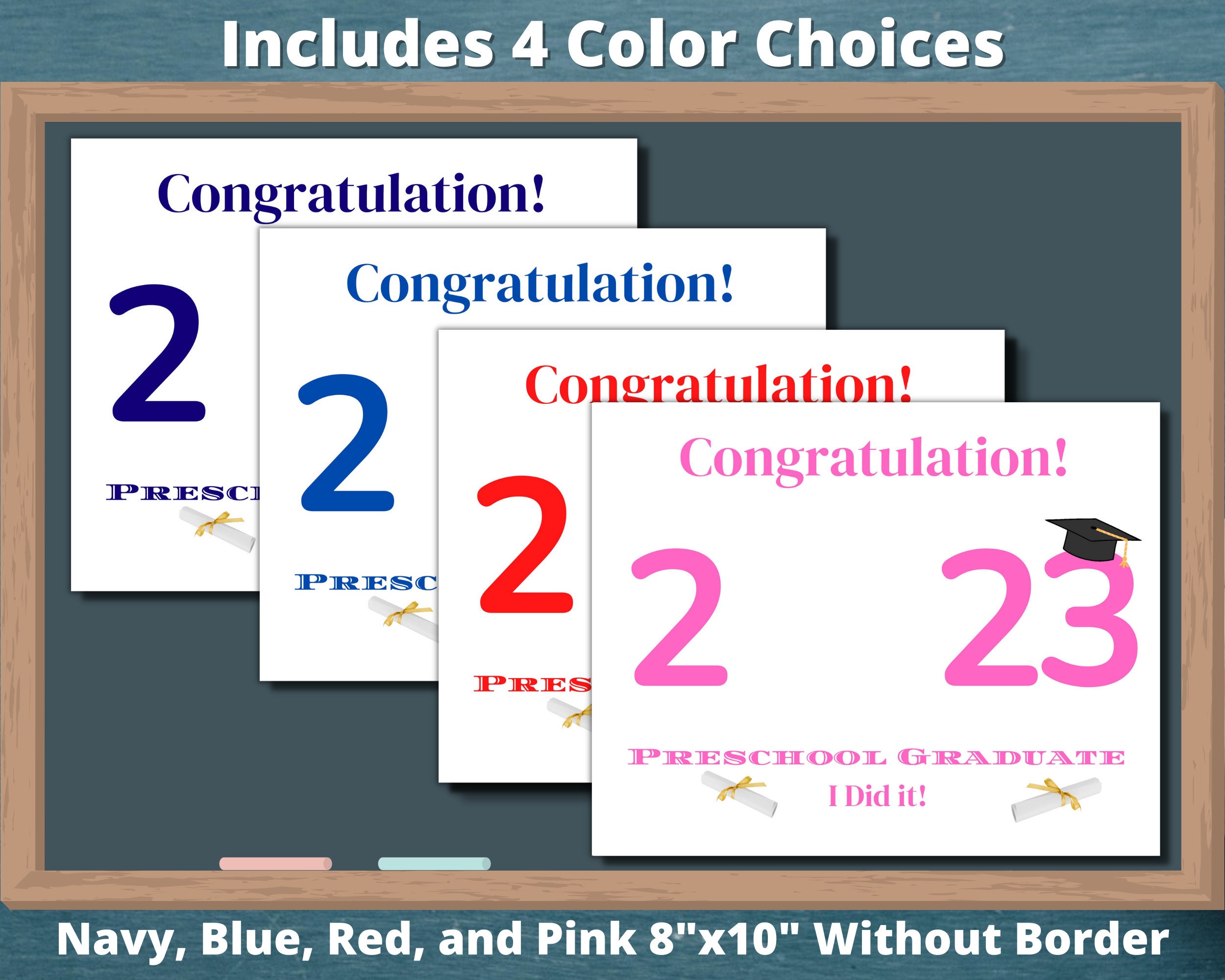 Preschool Graduation Handprint Diploma, Kid Keepsake Handprint Craft ...