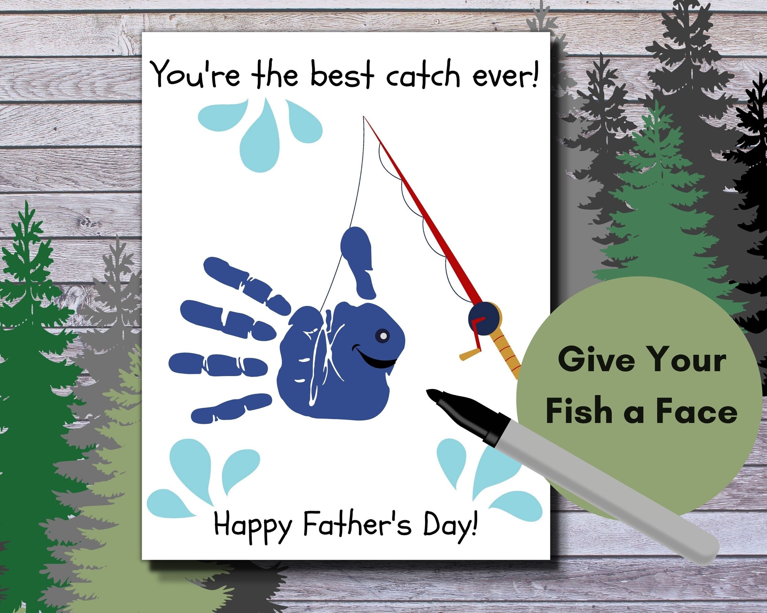 Father's Day Handprint Craft, Kid Handprint Keepsake Craft for Dad ...