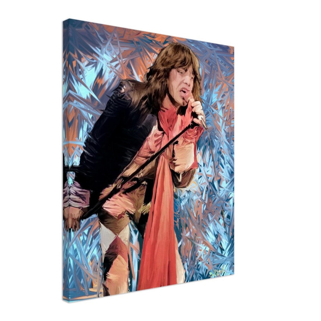 Mick Jagger '76 Digital Painting - Etsy