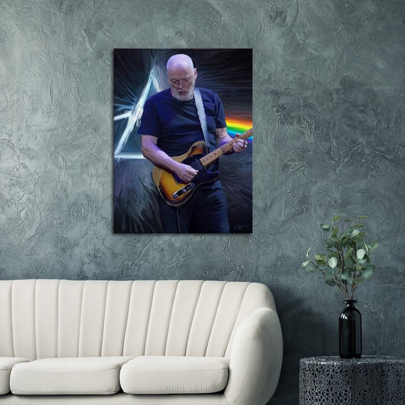 David Gilmour Digital Painting [original Photo Jimmy Baikovicius (CC BY ...