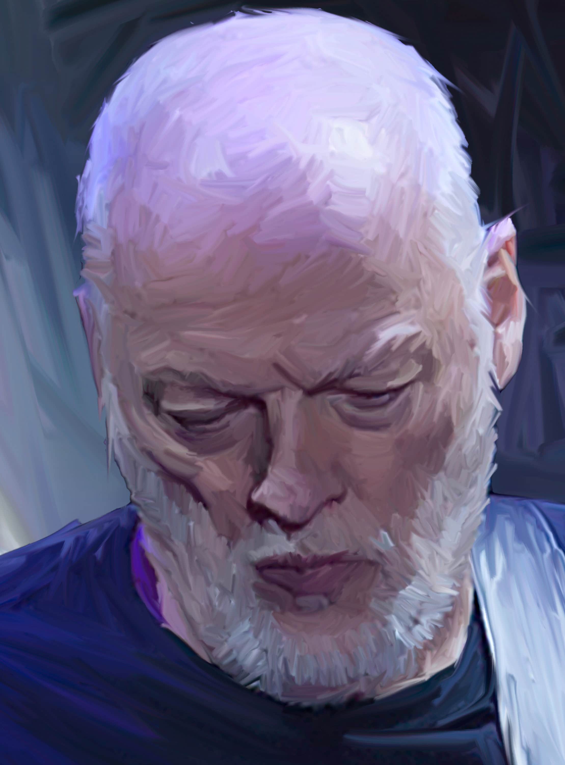 David Gilmour Digital Painting [original Photo Jimmy Baikovicius (CC BY ...
