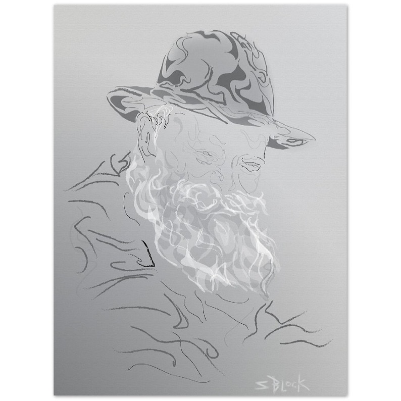Lubavitcher Rebbe Vector Design Poster Print - Etsy