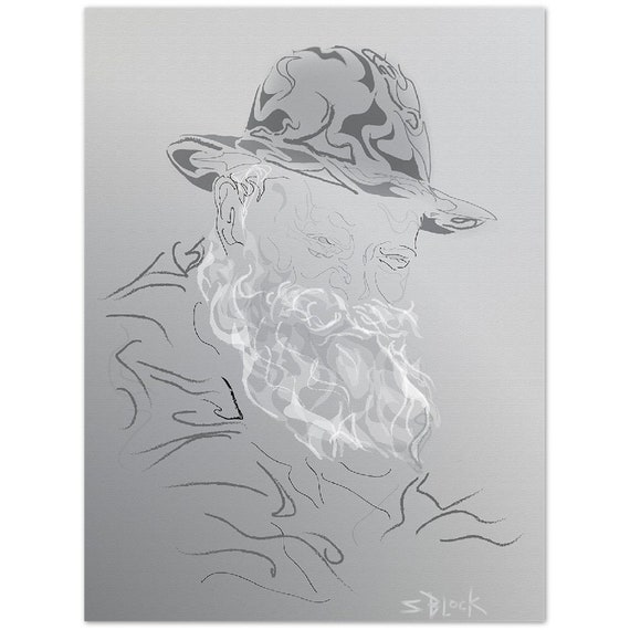Lubavitcher Rebbe Vector Design Poster Print - Etsy