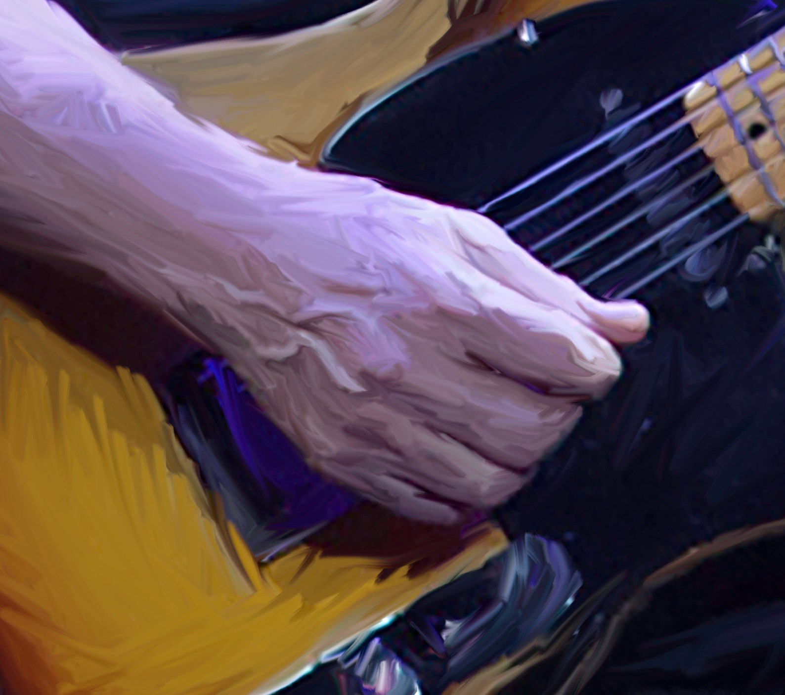 David Gilmour Digital Painting [original Photo Jimmy Baikovicius (CC BY ...