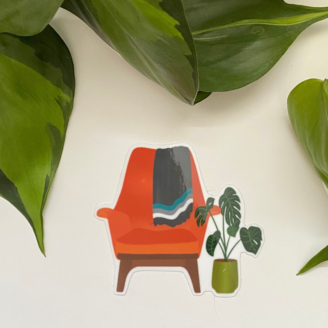 Retro Inspired Chair Sticker - Etsy