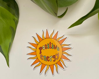 Positive Energy Sticker | Etsy