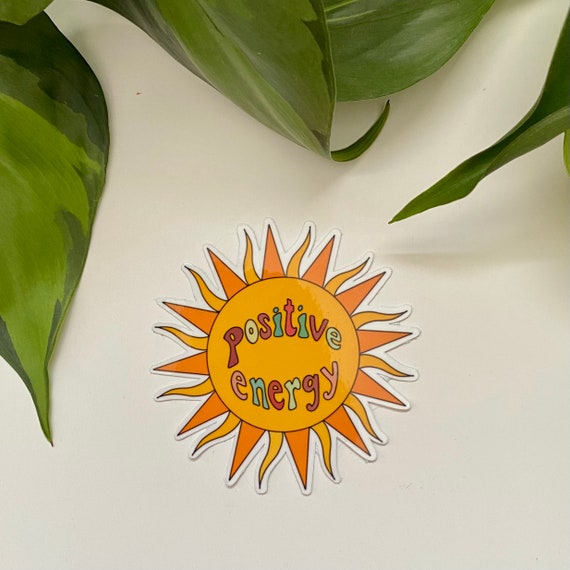 Positive Energy Sticker - Etsy