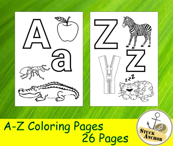 Letter Z Coloring Pages Preschool