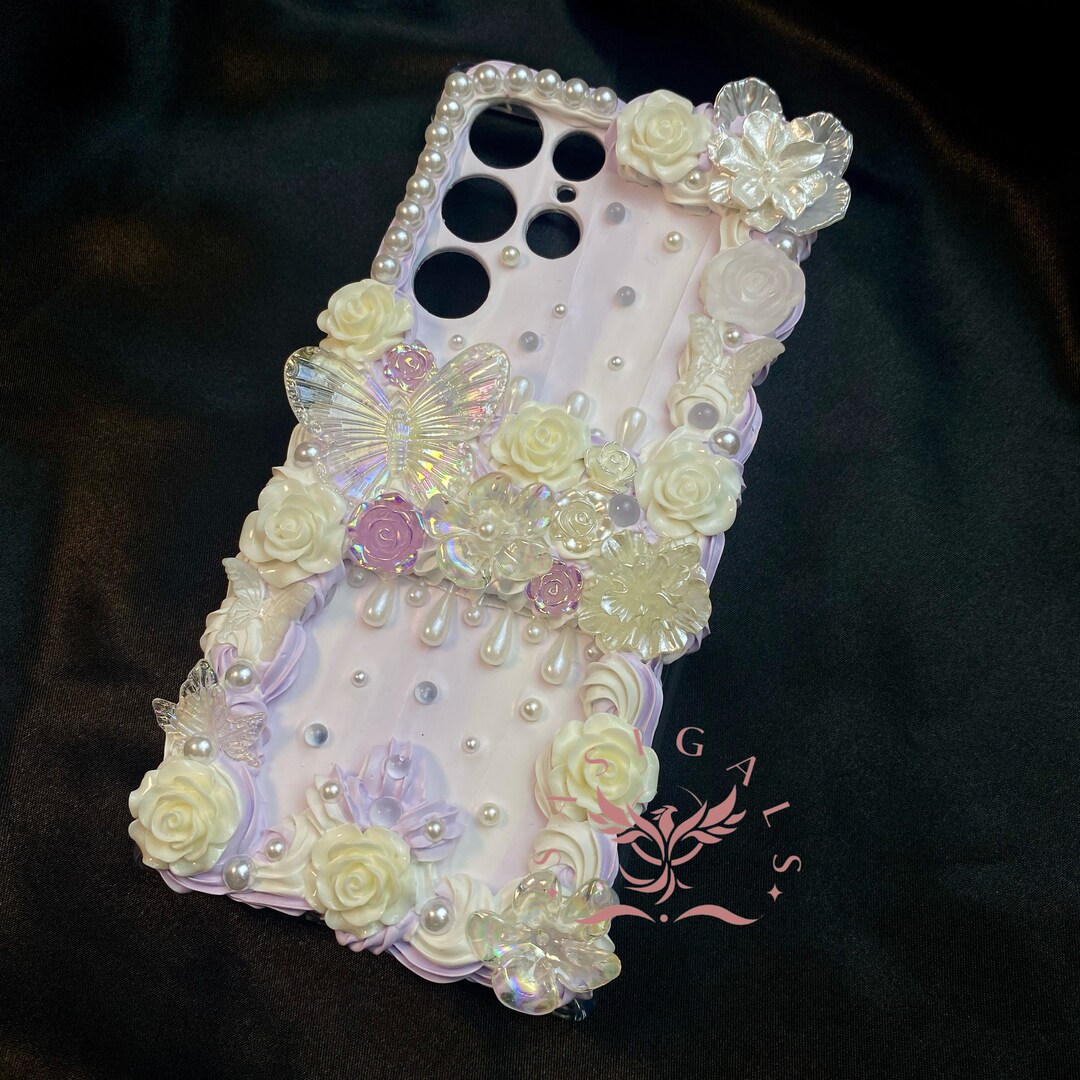 Violet Baroque Style Decoden Phone Case for All Brand - Etsy