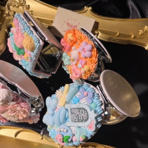 Custom Decoden Makeup Mirror Compact Mirror Pocket Size - Etsy