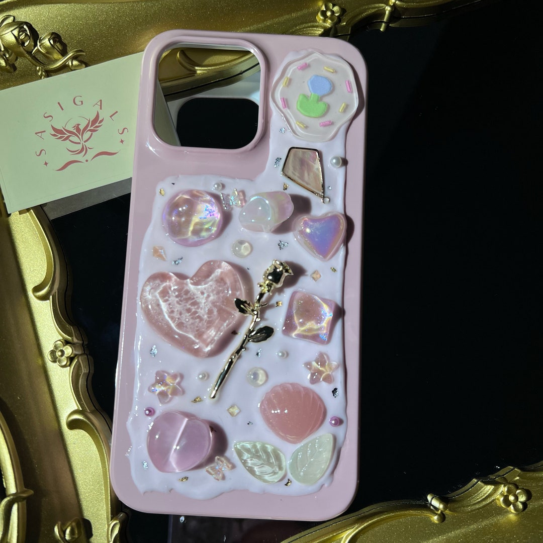Pink Stones Mosaic Phone Case for All Brand - Etsy