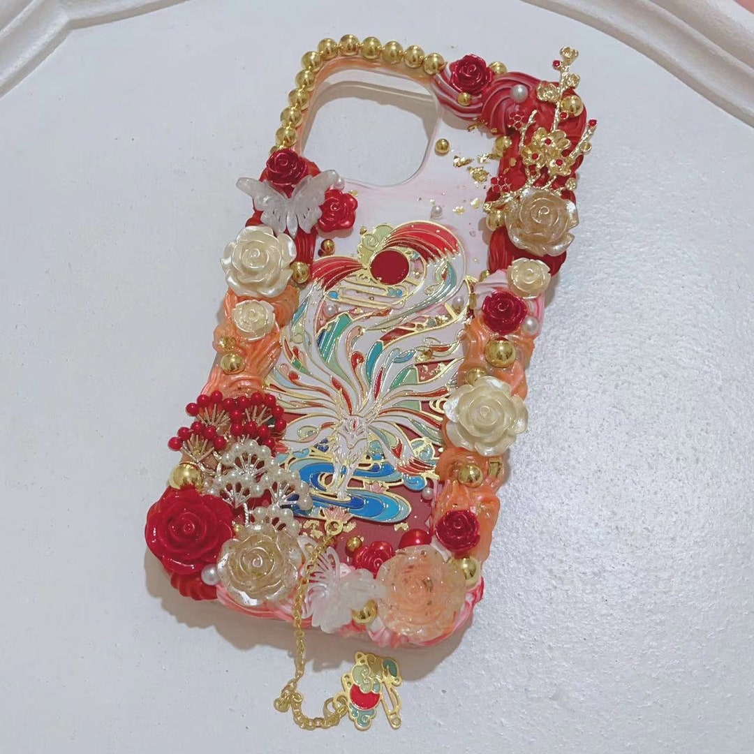 Chinese Style Nine-tailed Fox Decoden Phone Case for All Brand - Etsy