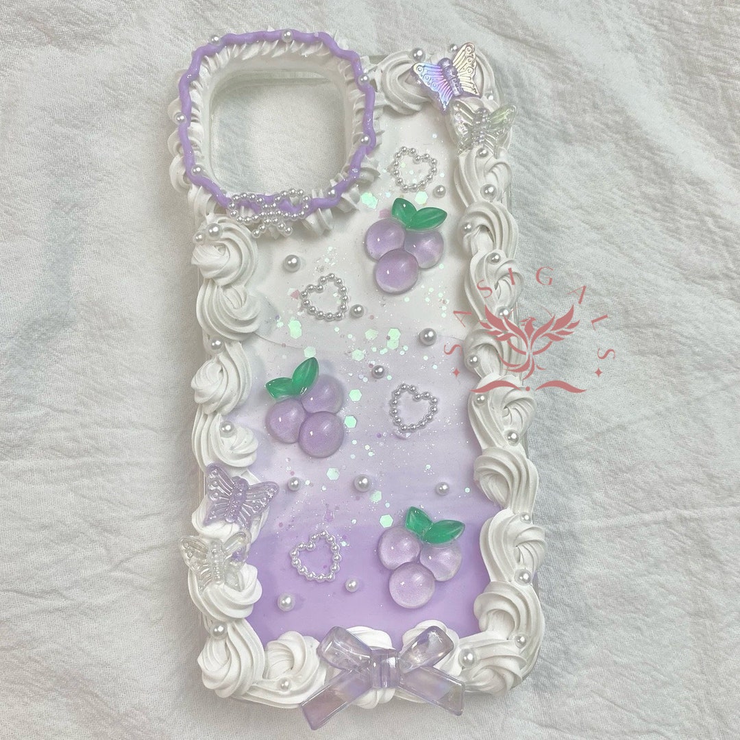 3D Purple Grapes Decoden Phone Case for All Brand - Etsy