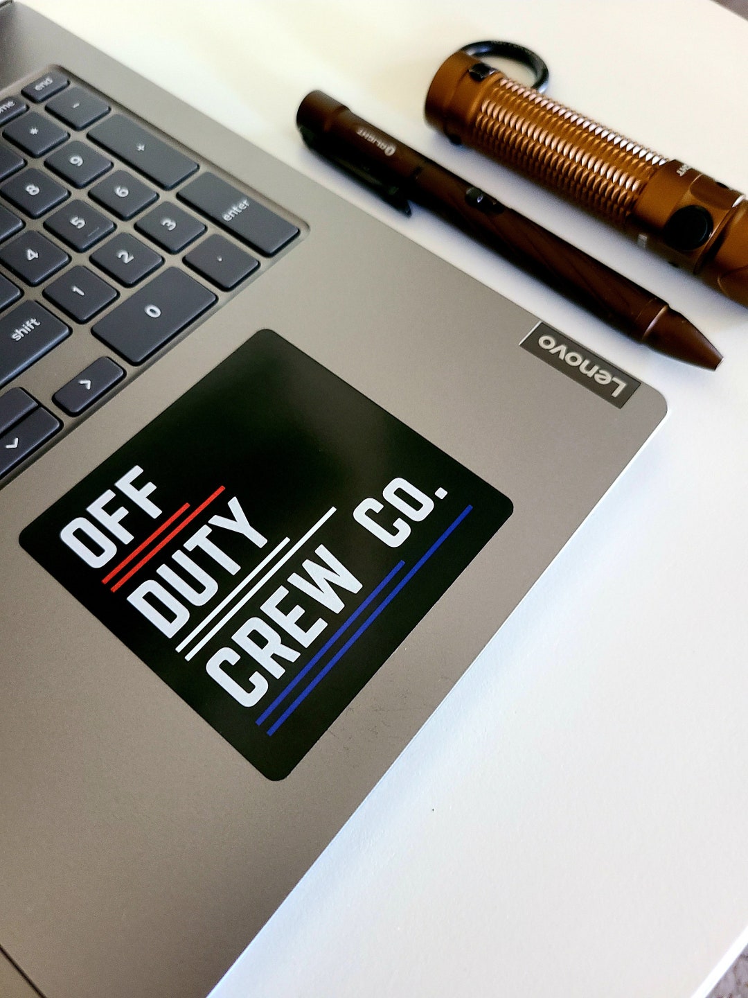 Red White and Blue Support Sticker off Duty Crew - Etsy