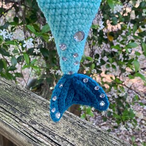 Wind Spinner Home Decor Porch Decor Handmade Crochet Mermaid Tail - Etsy