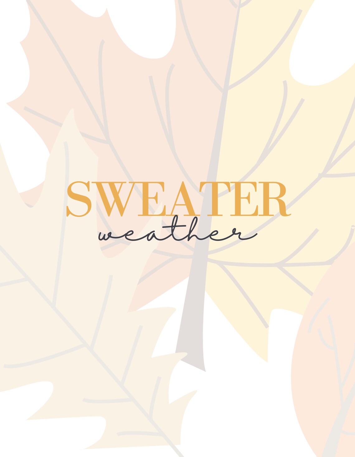 Sweater Weather PNG Digital File - Etsy
