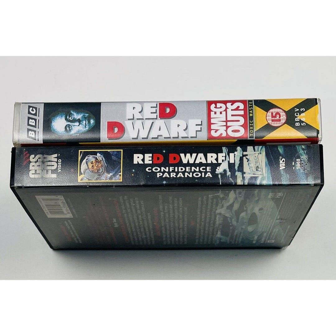 Lot 2 Red Dwarf British BBC VHS Sci-fi Comedy I Byte Two Smeg Outs ...