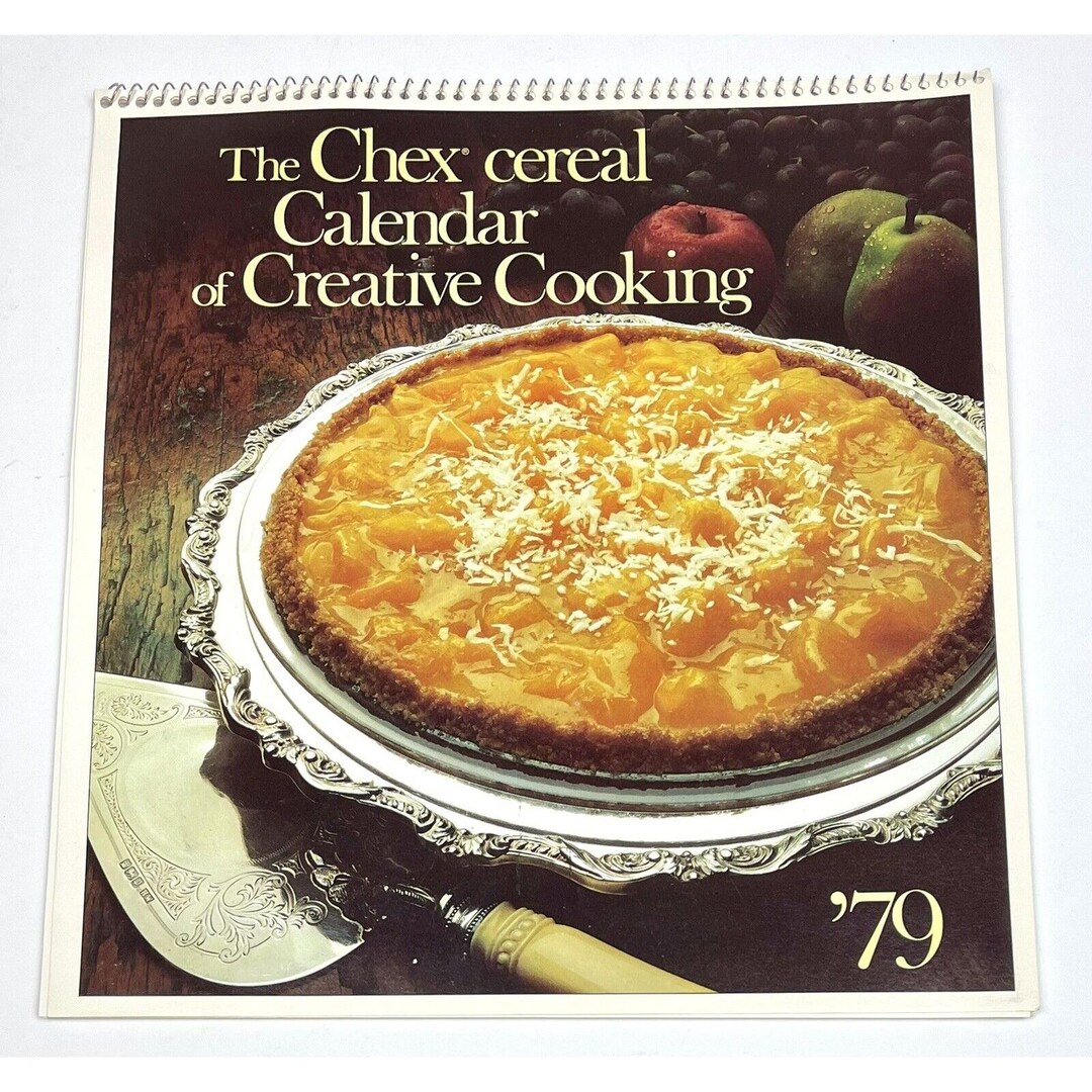 VTG 1979 CHEX Cereal Recipe Calendar of Creative Cooking Cookbook ...