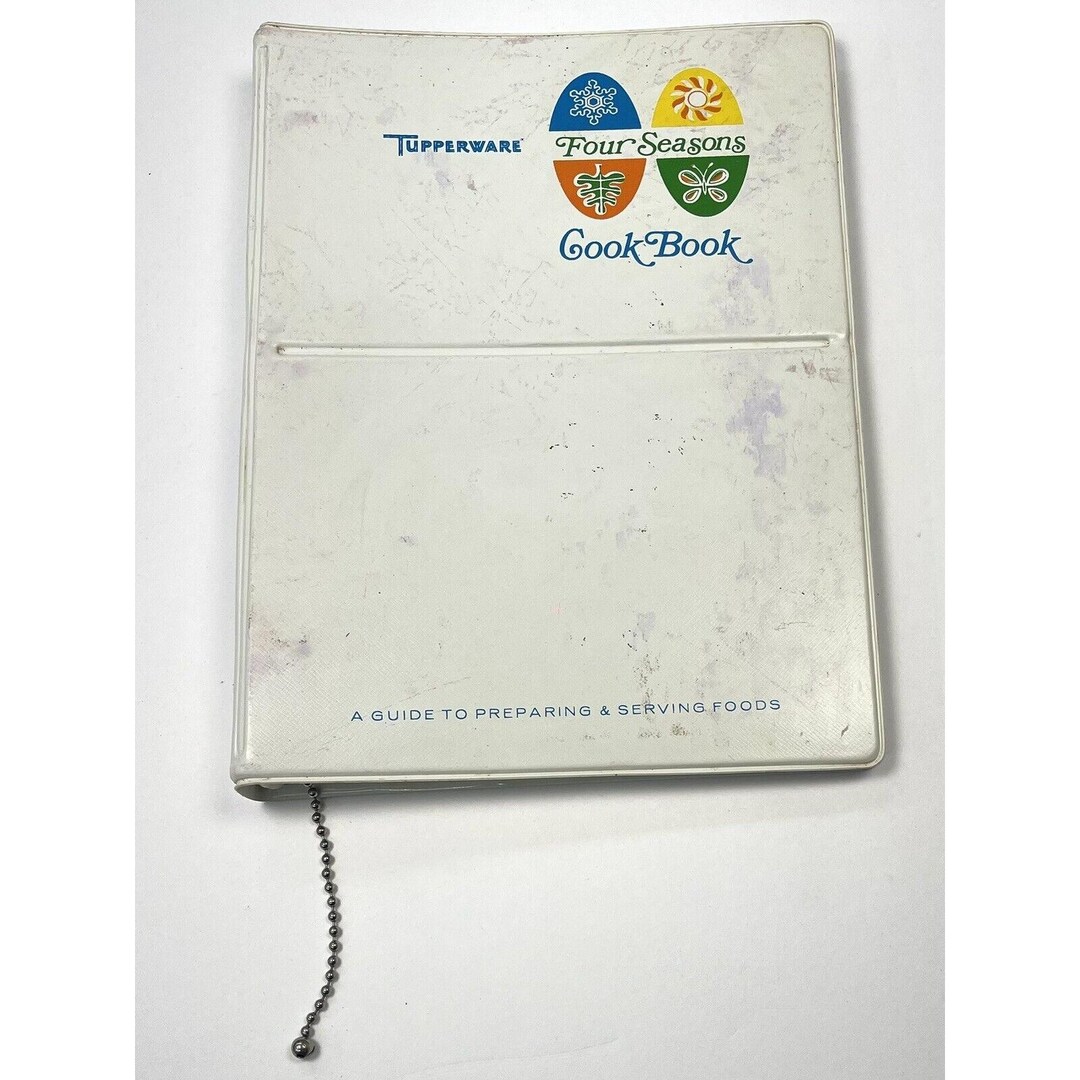 VTG 1969 TUPPERWARE Four Seasons Cook Book Cookbook Binder USA ...