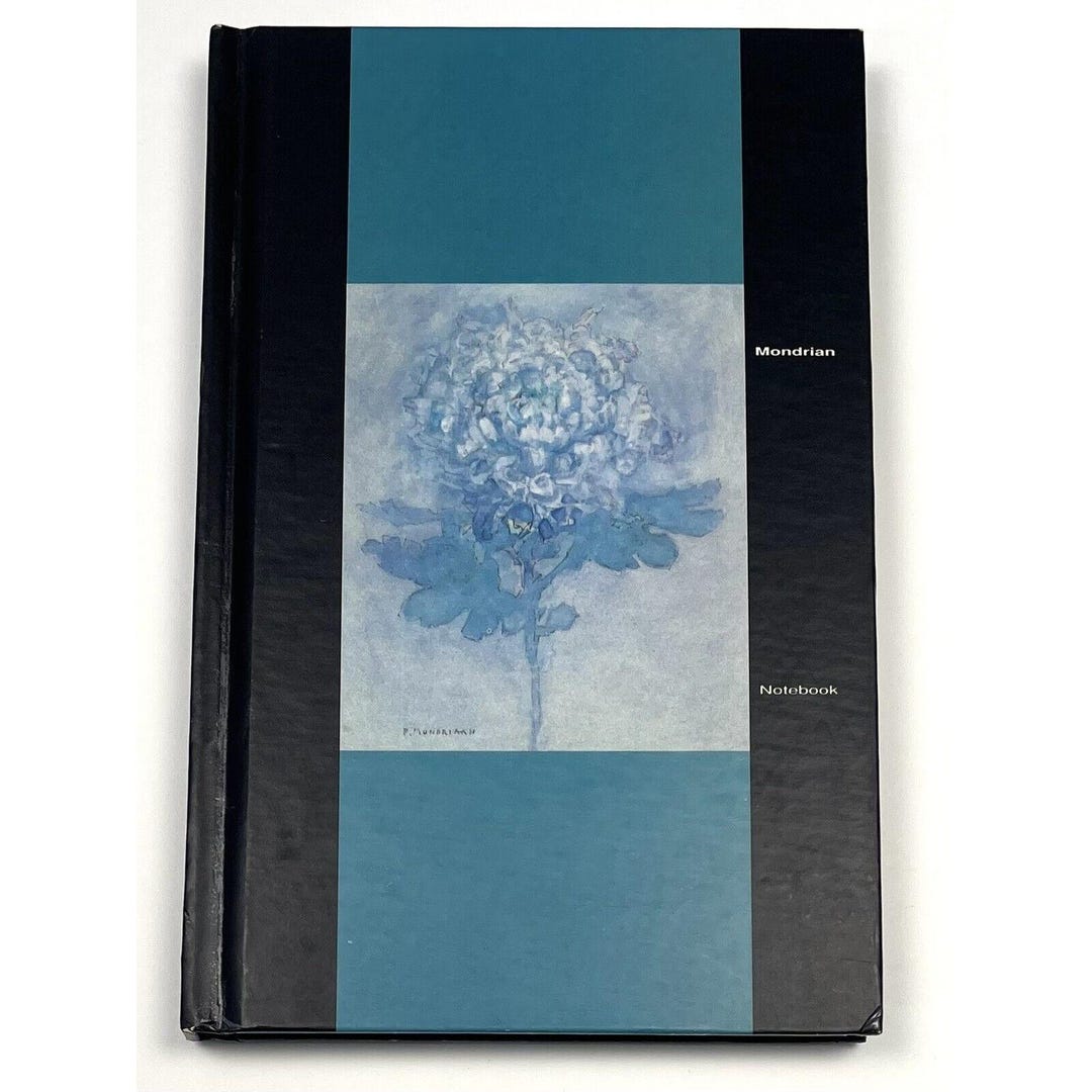 VTG Piet Mondrian Black/blue Trees Guggenheim Museum Notebook ...