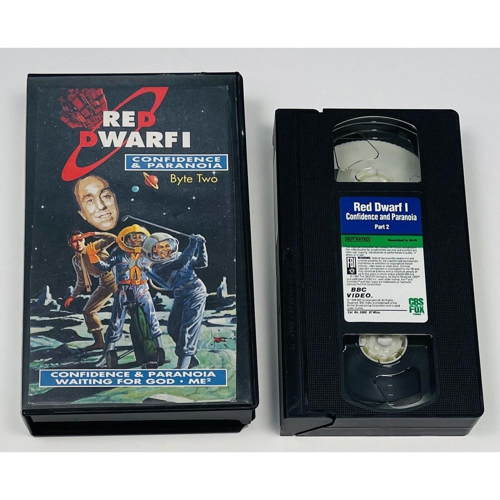 Lot 2 Red Dwarf British BBC VHS Sci-fi Comedy I Byte Two Smeg Outs ...