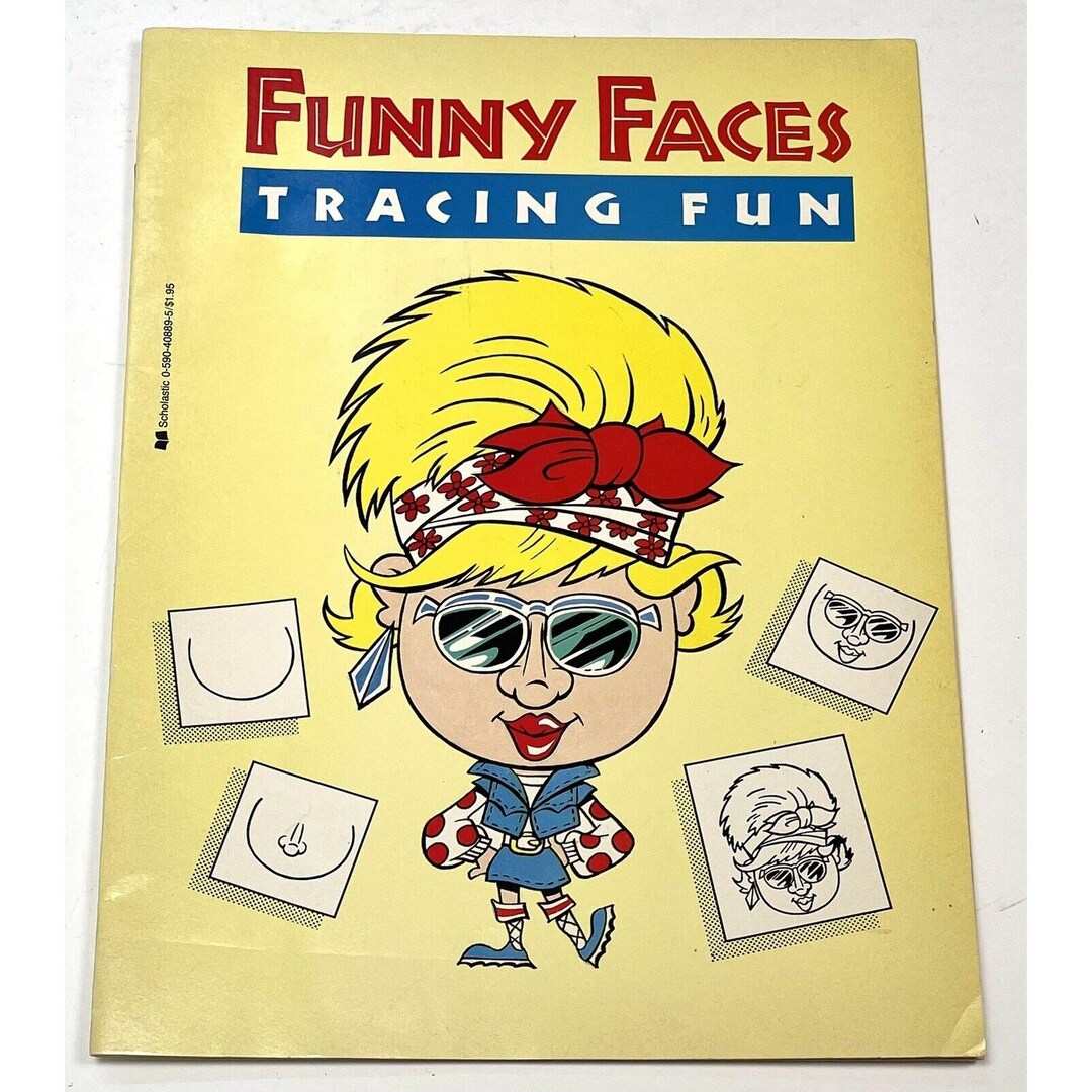 Funny Faces Tracing Fun 1987, Trade Paperback only 1 Tracing Paper No Marks - Etsy