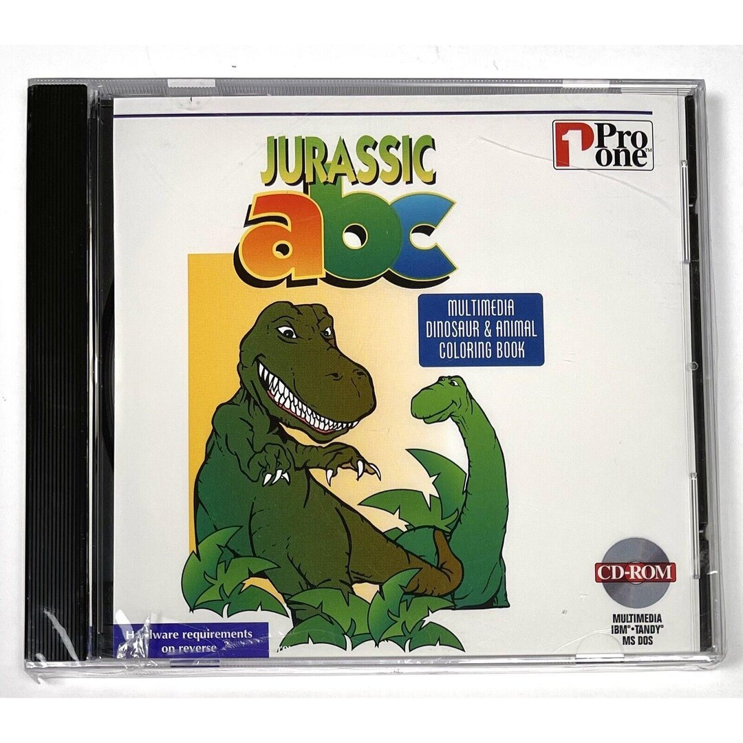 Jurassic ABC Educational (PC Cd-rom, 1995, Proone) Dos/windows NIP New ...