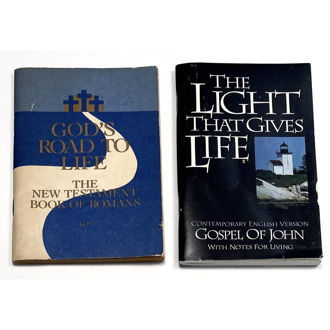 Lot 2 Pocket Bible Booklets Gospel of John CEV 1992 & Book of Romans ...