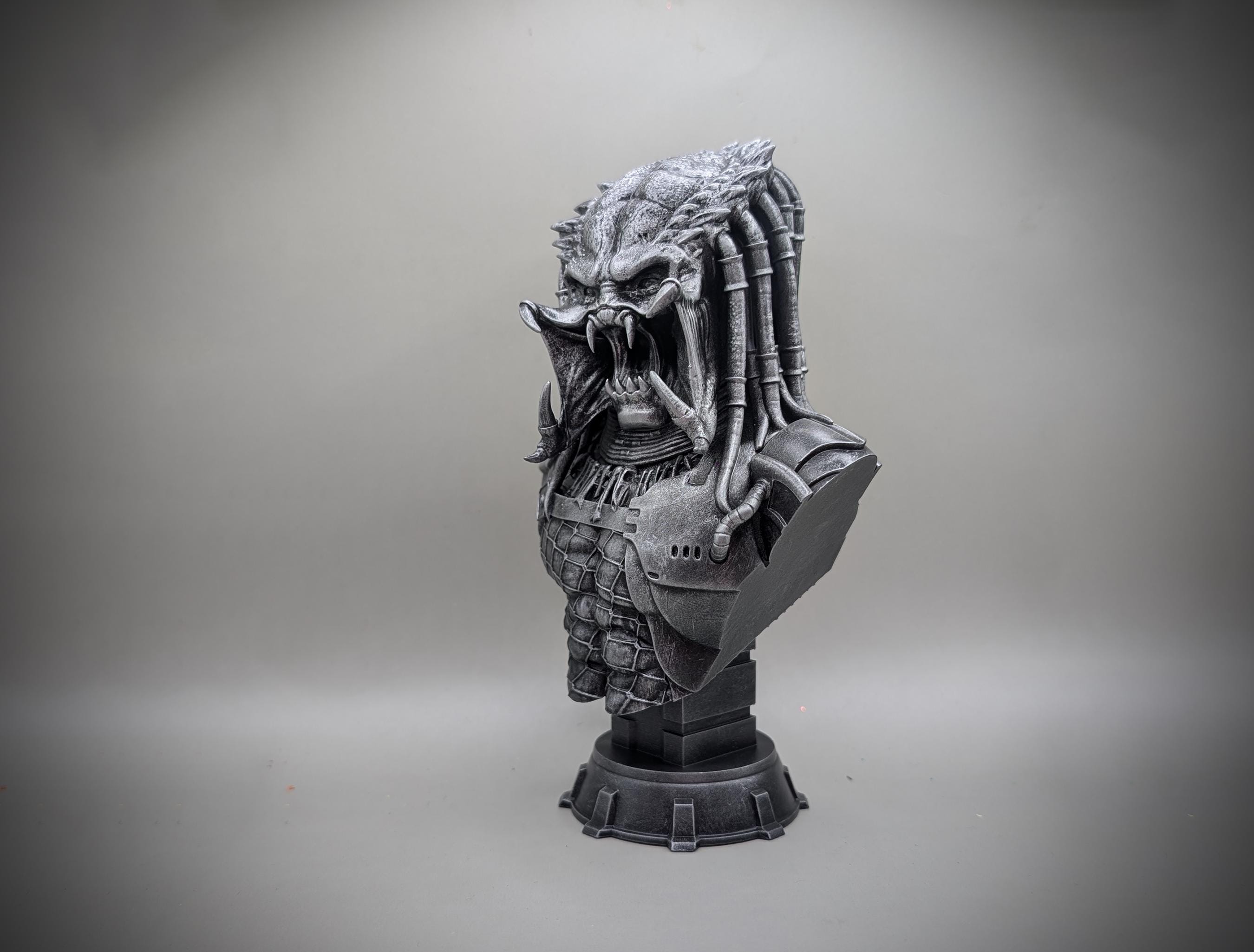 Predator Unmasked Bust | Unmasked Predator Statue | 3D Printed Figure ...