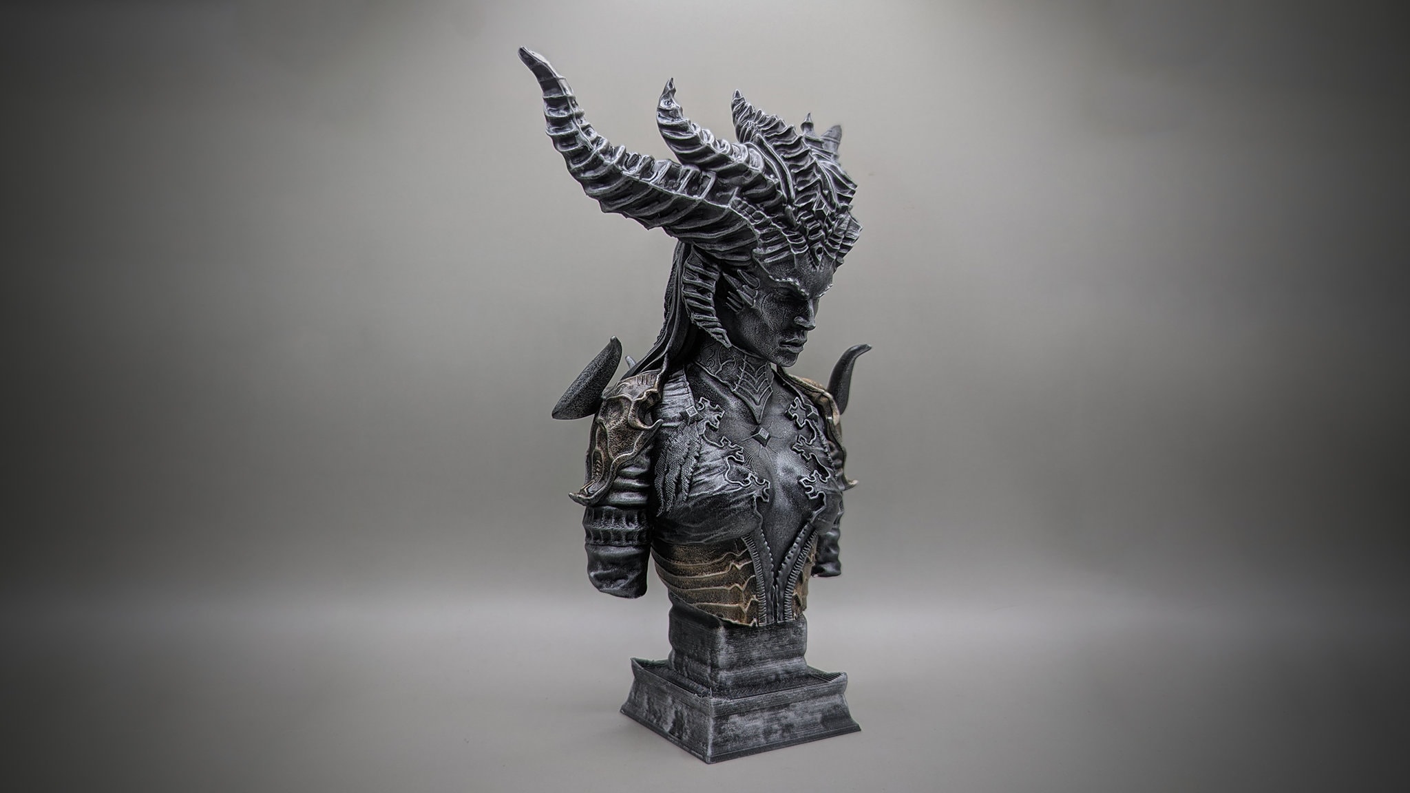Lilith Bust 3D Printed Diablo Statue Art, 3d Print, Home Gamer Fantasy ...