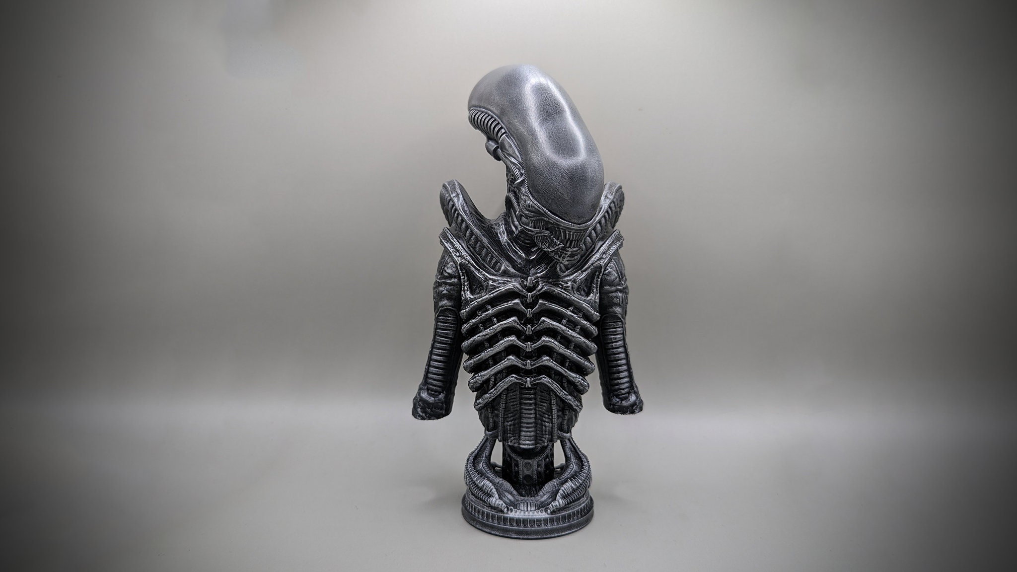 Xenomorph Bust Alien 3D Printed Statue Figure, Gamer Gift, Game Room ...