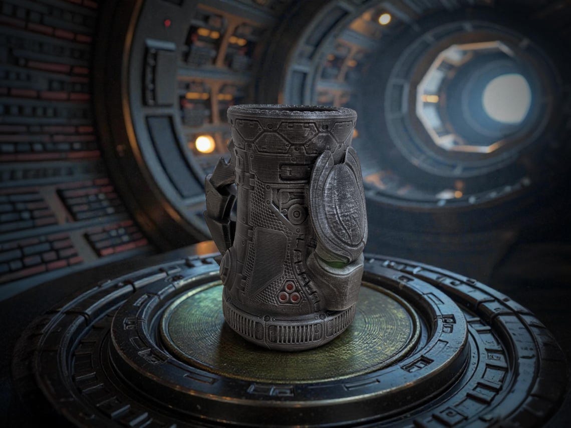 Predator Mug | 3d Printed Can Holder, Movie Prop, Home Desk Shelf or ...
